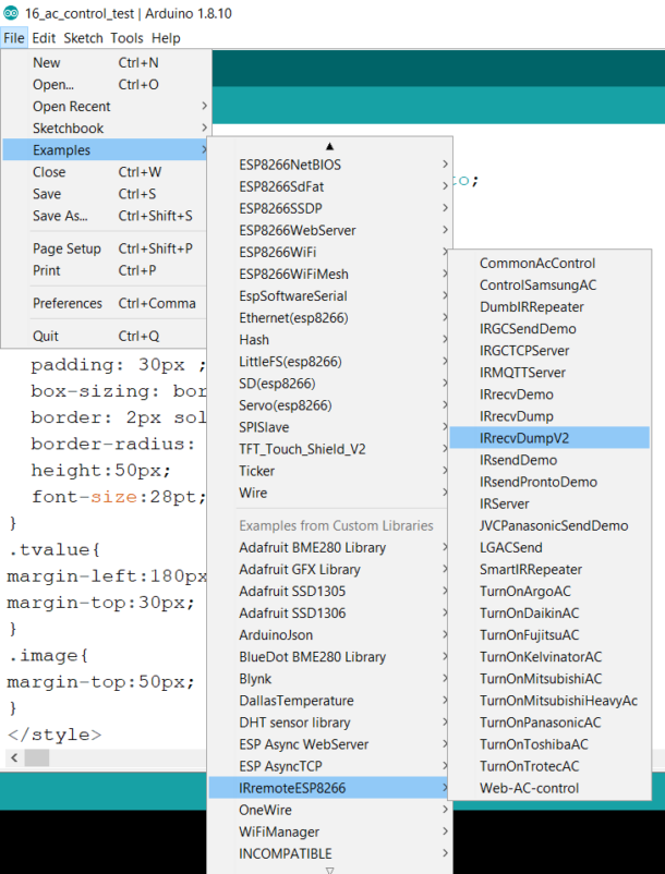 Controlling AC through Web Server using ESP8266 - Avotrix