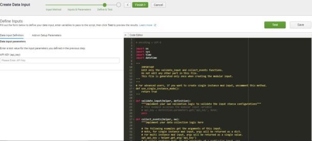 Splunk AddOn Builder for creating REST API inputs - Avotrix