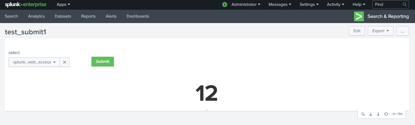 Add Submit Button In Splunk Dashboard Panel Avotrix