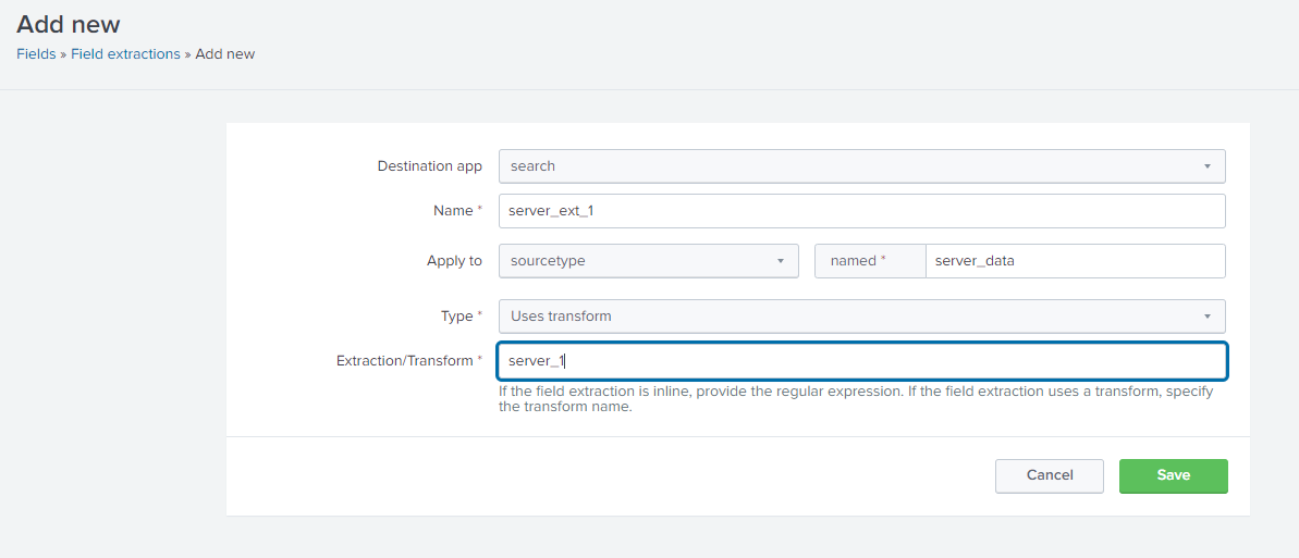 Search Time Field Extraction in SPlunk - Avotrix