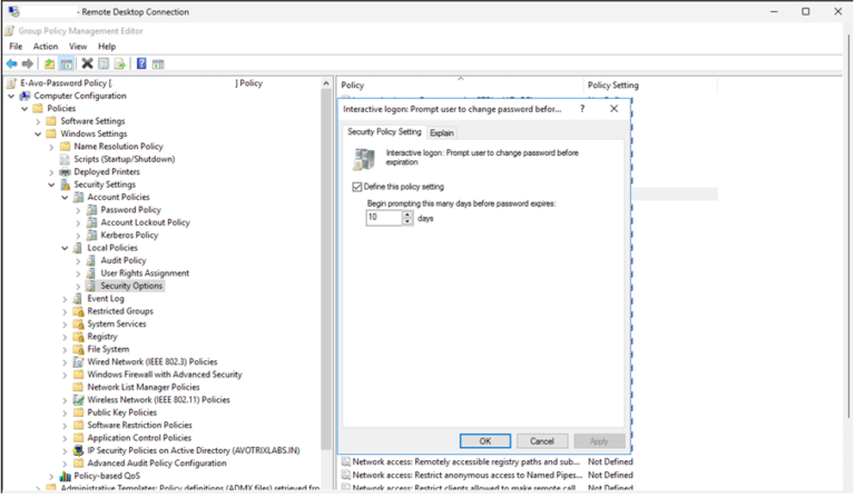 Windows Server Password Policy Configuration Guide - Avotrix